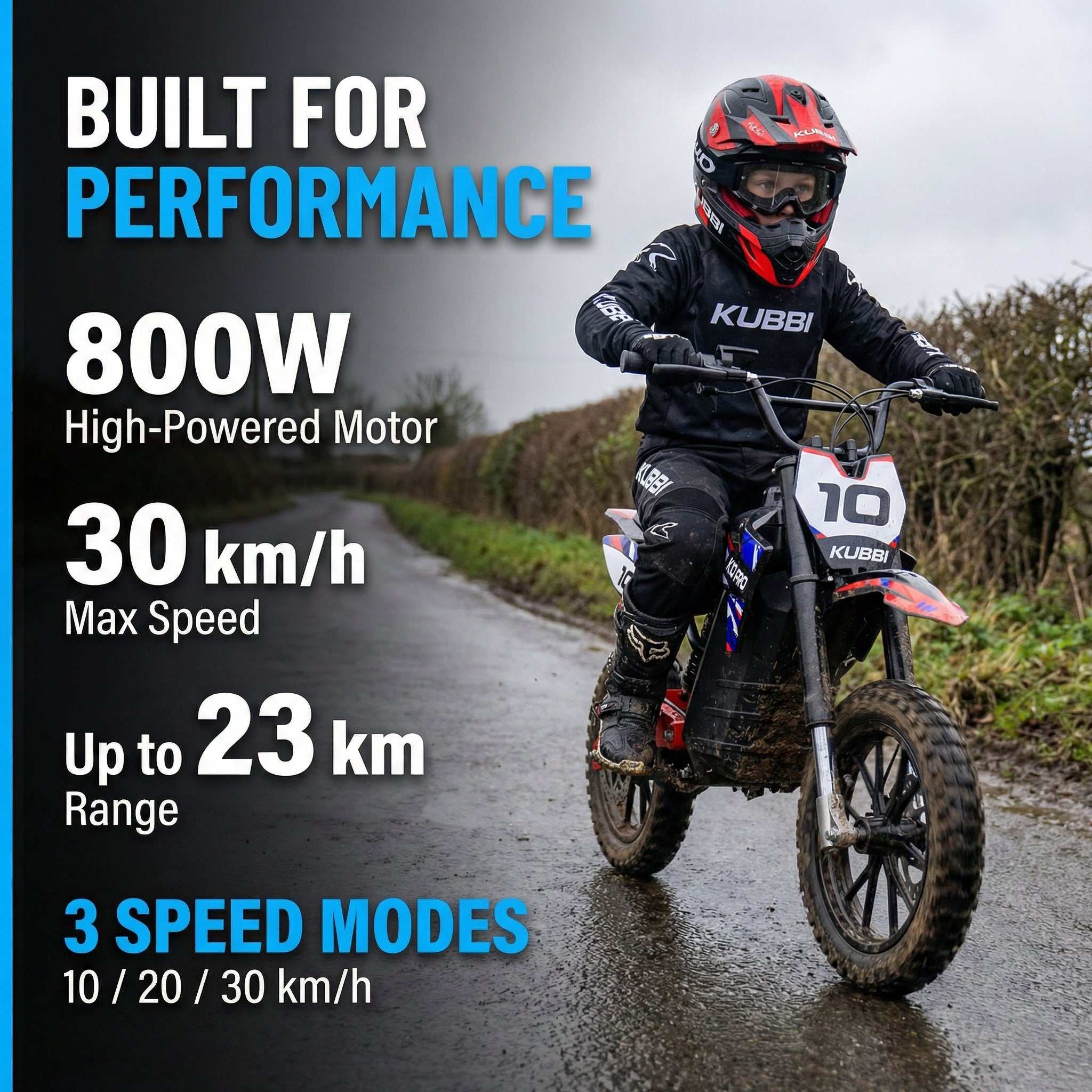Kubbi K10 Pro Kids Electric Dirt Bike with Powerful Motor